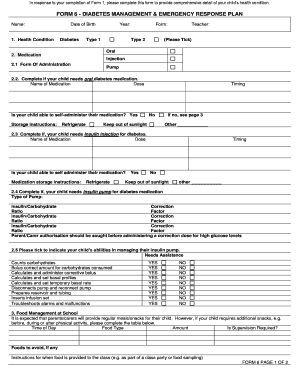 Fillable Online In response to your completion of Form 1, please ...