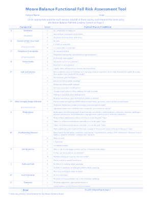 Fillable Online Circle appropriate score for each section, total all of ...