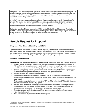 Fillable Online Sample Request for Proposal - MGMA Fax Email Print ...