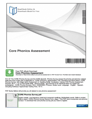 Fillable Online Download Books Core Phonics Survey Record Form (PDF ...
