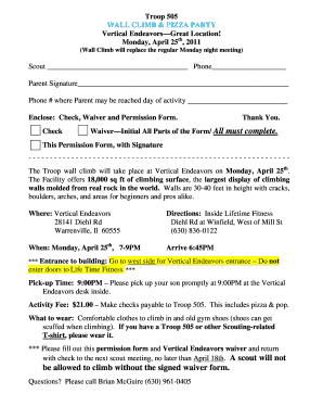 Fillable Online Check Waiver Initial All Parts of the Form/ All must ...