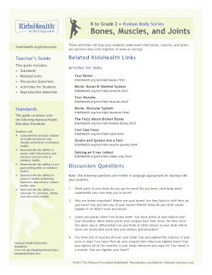 Fillable Online Bones, Muscles, and Joints Fax Email Print - pdfFiller