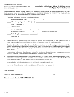 Fillable Online Authorization to Obtain and Release Health ... - The ...
