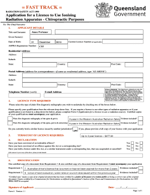 Fillable Online Form 4 V1-1 chiropractor use - Queensland Health Fax ...