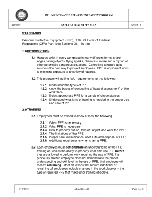 Fillable Online PPE Plan 1 Fax Email Print - pdfFiller