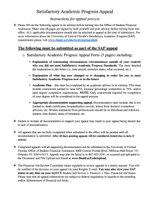 Fillable Online finaid ucf Instructions for appeal process Fax Email ...