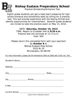 Fillable Online 8th Grade Practice Test Form.docx Fax Email Print ...