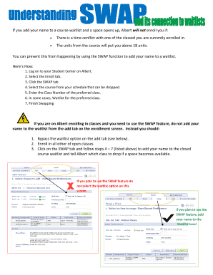 Fillable Online gallatin nyu If you add your name to a course waitlist ...