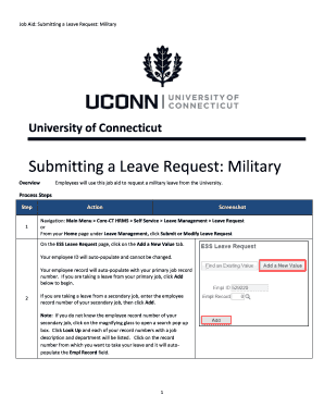 Fillable Online Job Aid: Submitting a Leave Request: Military Fax Email ...