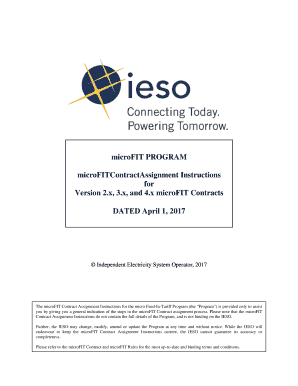 Fillable Online microFIT PROGRAM Fax Email Print - pdfFiller