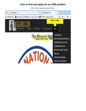 Fillable Online How to find and apply for an AGR position Fax Email ...