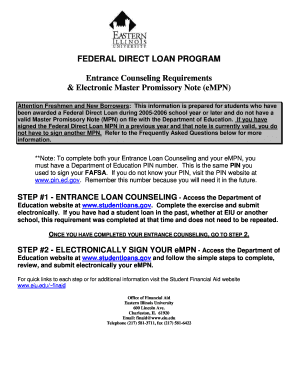 Fillable Online FEDERAL DIRECT LOAN PROGRAM Fax Email Print - pdfFiller