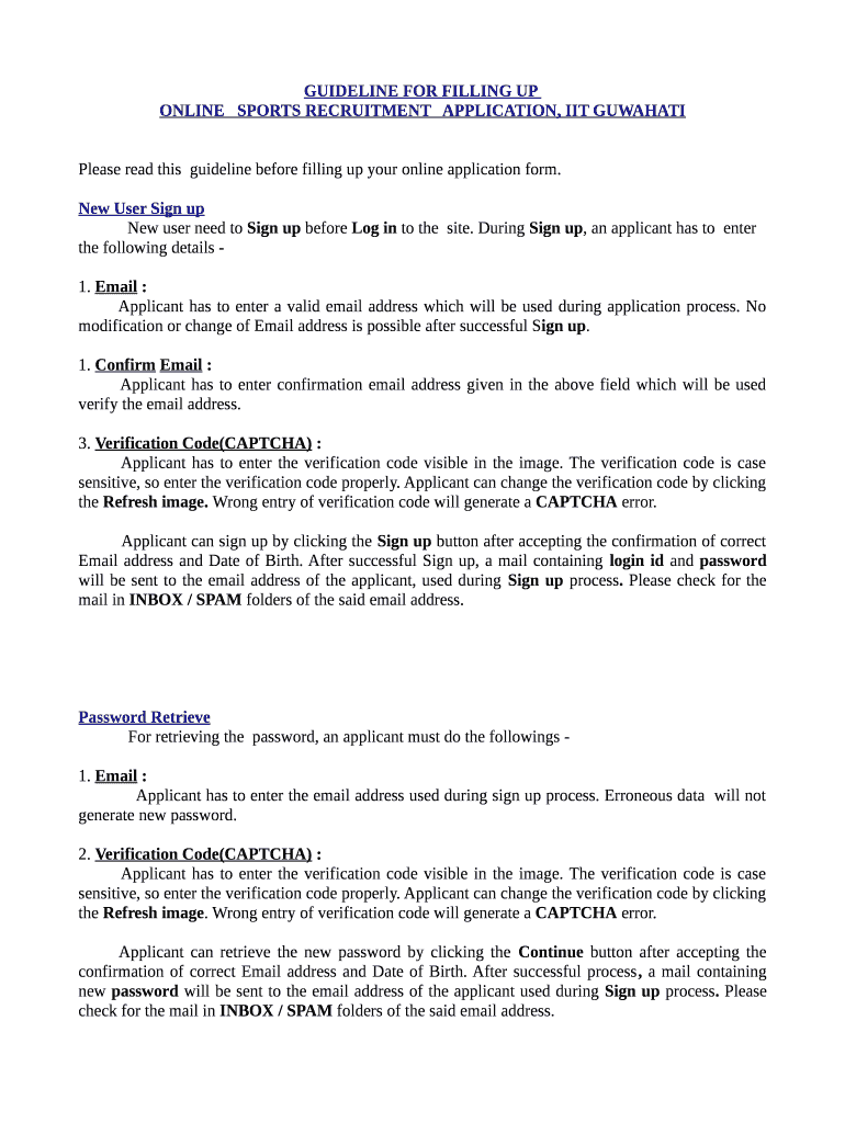 Fillable Online GUIDELINE FOR FILLING UP Fax Email Print - pdfFiller