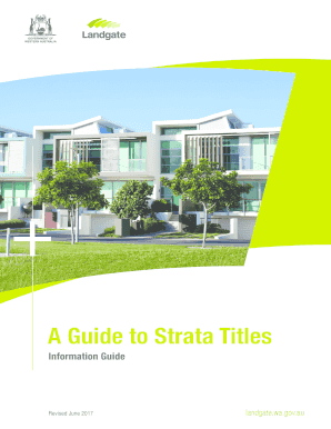 Fillable Online A Guide to Strata Titles Fax Email Print - pdfFiller
