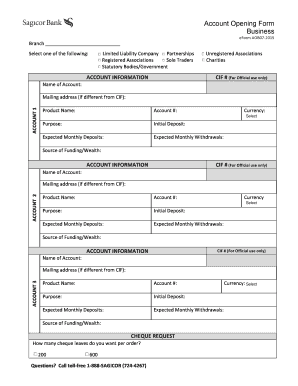 Sagicor Account Opening Form - Fill Online, Printable, Fillable, Blank ...