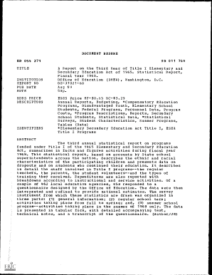 Fillable Online DOCUMENT RESUME ED 054 271 UD 011 764 TITLE ... - ERIC ...