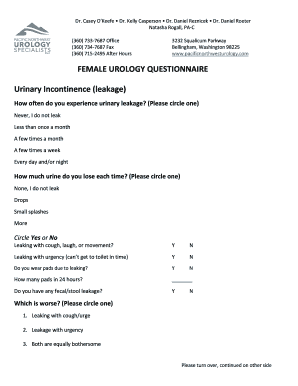 Fillable Online Female Symptom Form Fax Email Print - pdfFiller