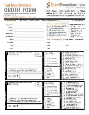 Fillable Online 10pt Gloss Cardstock Fax Email Print - pdfFiller