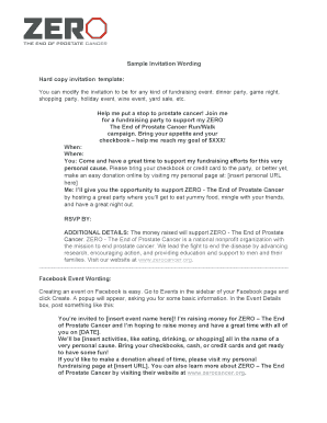 Fillable Online Sample Invitation Wording Fax Email Print - pdfFiller