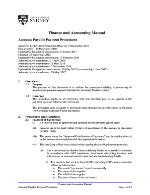 Fillable Online Payment Procedures. Payment Procedures Fax Email Print ...