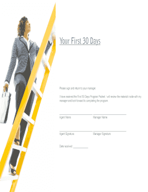 Fillable Online Your First 30 Days Fax Email Print - pdfFiller