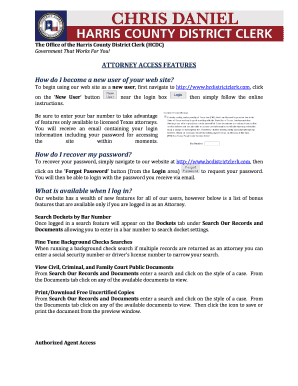 Fillable Online The Office of the Harris County District Clerk (HCDC ...