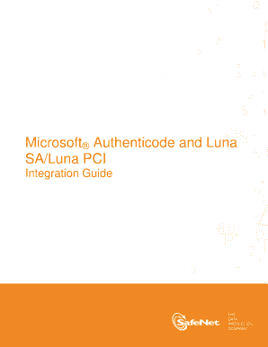 Fillable Online Microsoft Authenticode and Luna Fax Email Print - pdfFiller
