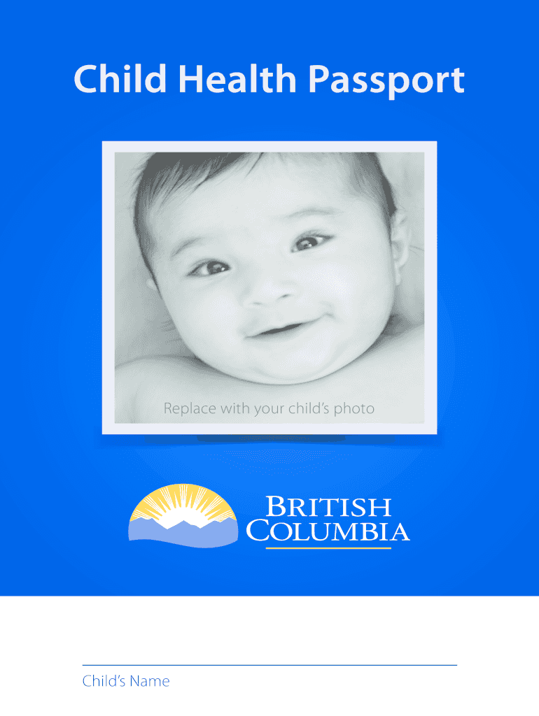 Fillable Online Child Health Passport - British Columbia Fax Email ...
