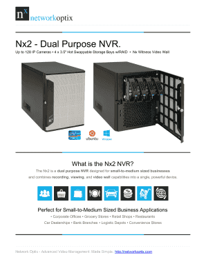 Fillable Online Nx2 - Dual Purpose NVR. - Squarespace Fax Email Print ...