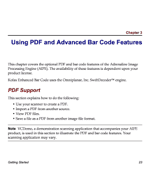 Fillable Online Using PDF and Advanced Bar Code Features Fax Email ...