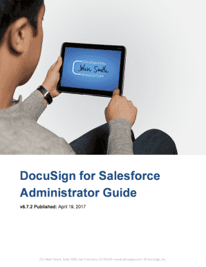 Fillable Online DocuSign for Salesforce Administrator Guide v6.7 Fax Email Print - pdfFiller