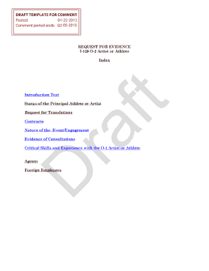 Fillable Online REQUEST FOR EVIDENCE Fax Email Print - pdfFiller