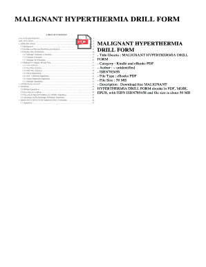 Malignant Hyperthermia Poster