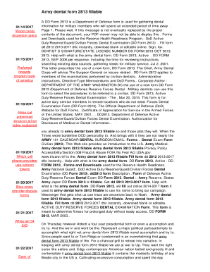 Fillable Online Army dental form 2813 fillable - 2p5l.danddsupply.com ...
