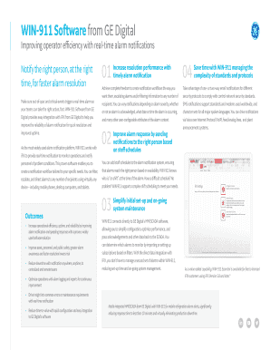 Fillable Online Find out how WIN-911 to improve operator efficiency ...