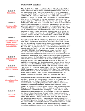 Fillable Online Da form 5500 calculator Fax Email Print - pdfFiller