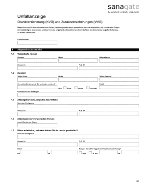 Fillable Online Dieses Formular ist durch die versicherte Person ...