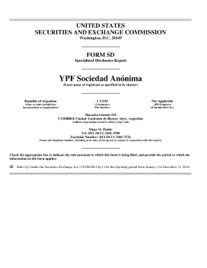 Fillable Online YPF Sociedad An nima Fax Email Print - pdfFiller