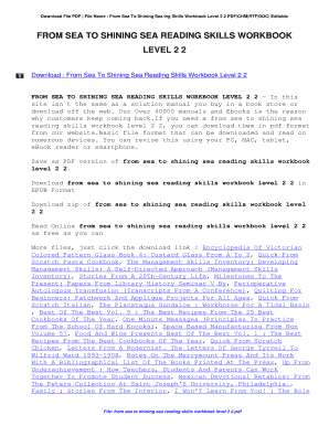 Fillable Online From Sea To Shining Sea Reading Skills Workbook Level 2 ...