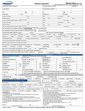 Fillable Online Merchant Application Merrick Bank - Credit Card - CPO ...