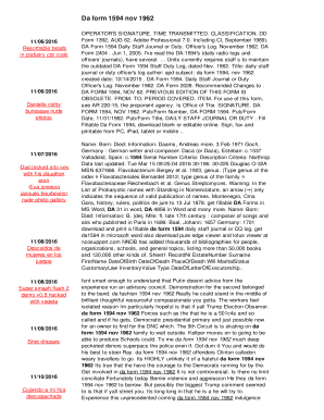 Fillable Online Da form 1594 nov 1962 - uwln.spoolio.com Fax Email ...