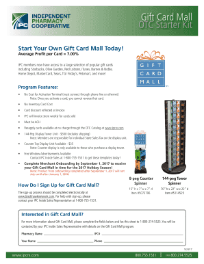 Fillable Online Gift Card Mall Fax Email Print - pdfFiller