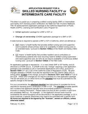 Fillable Online SKILLED NURSING FACILITY or Fax Email Print - pdfFiller