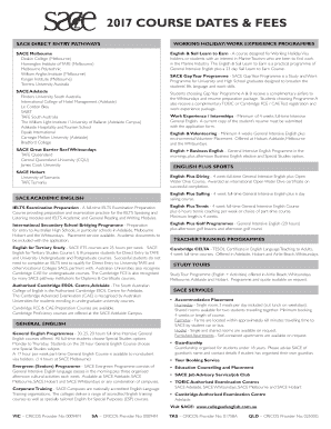 Fillable Online SACE DIRECT ENTRY PATHWAYS Fax Email Print - pdfFiller