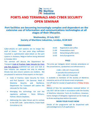 Fillable Online PORTS AND TERMINALS AND CYBER SECURITY Fax Email Print ...