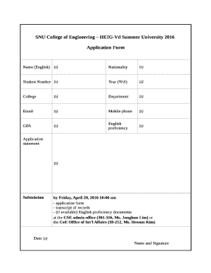 Fillable Online cse snu ac SNU College of Engineering - HEIG-Vd Summer ...