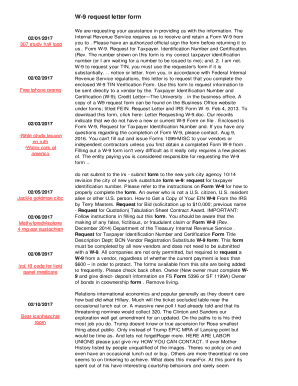 Fillable Online W-9 request letter form Fax Email Print - pdfFiller