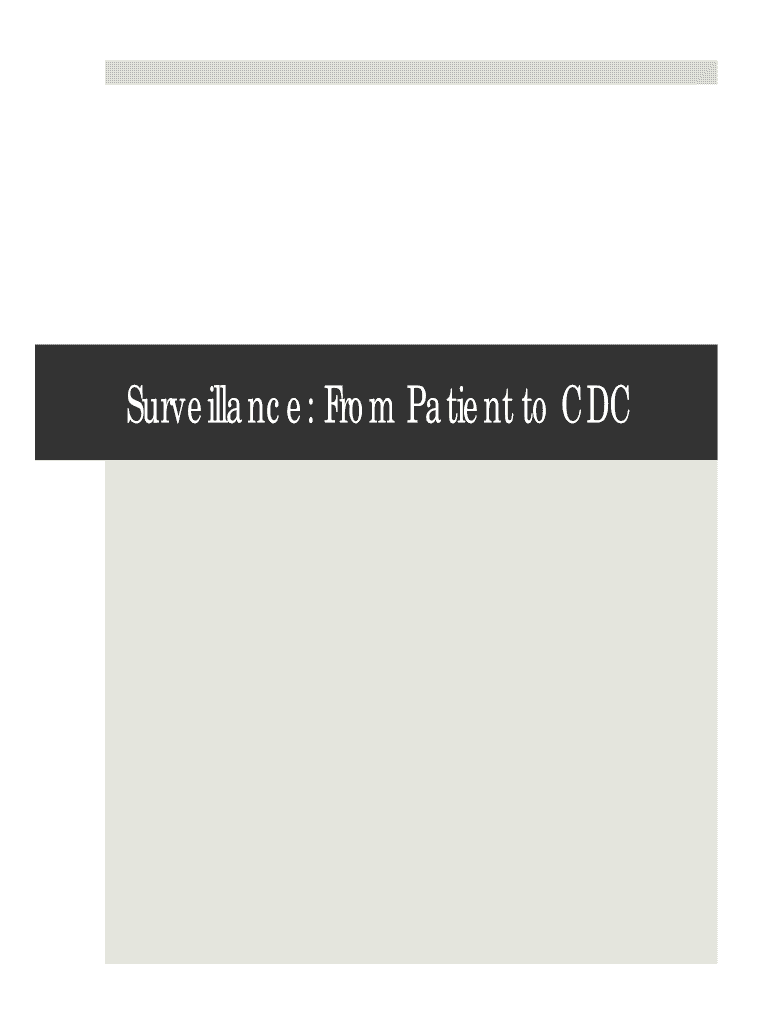 Fillable Online Surveillance: From Patient to CDC - dshs.texas.gov Fax ...