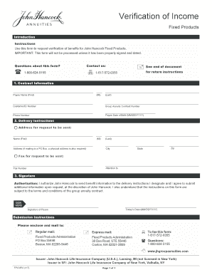 Fillable Online Verification of Income. Use this form to request a ...