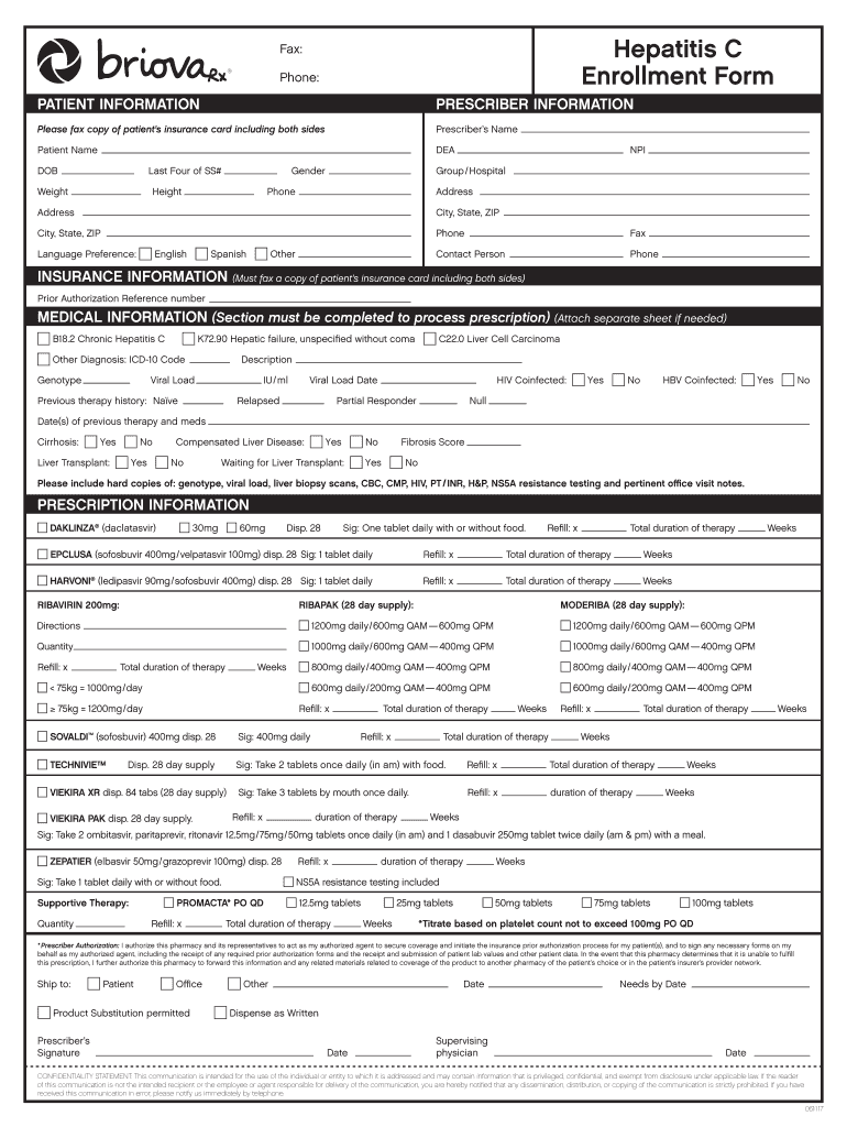 Fillable Online 7010 Optum BriovaRx May HepatitisC Standard Form.indd ...